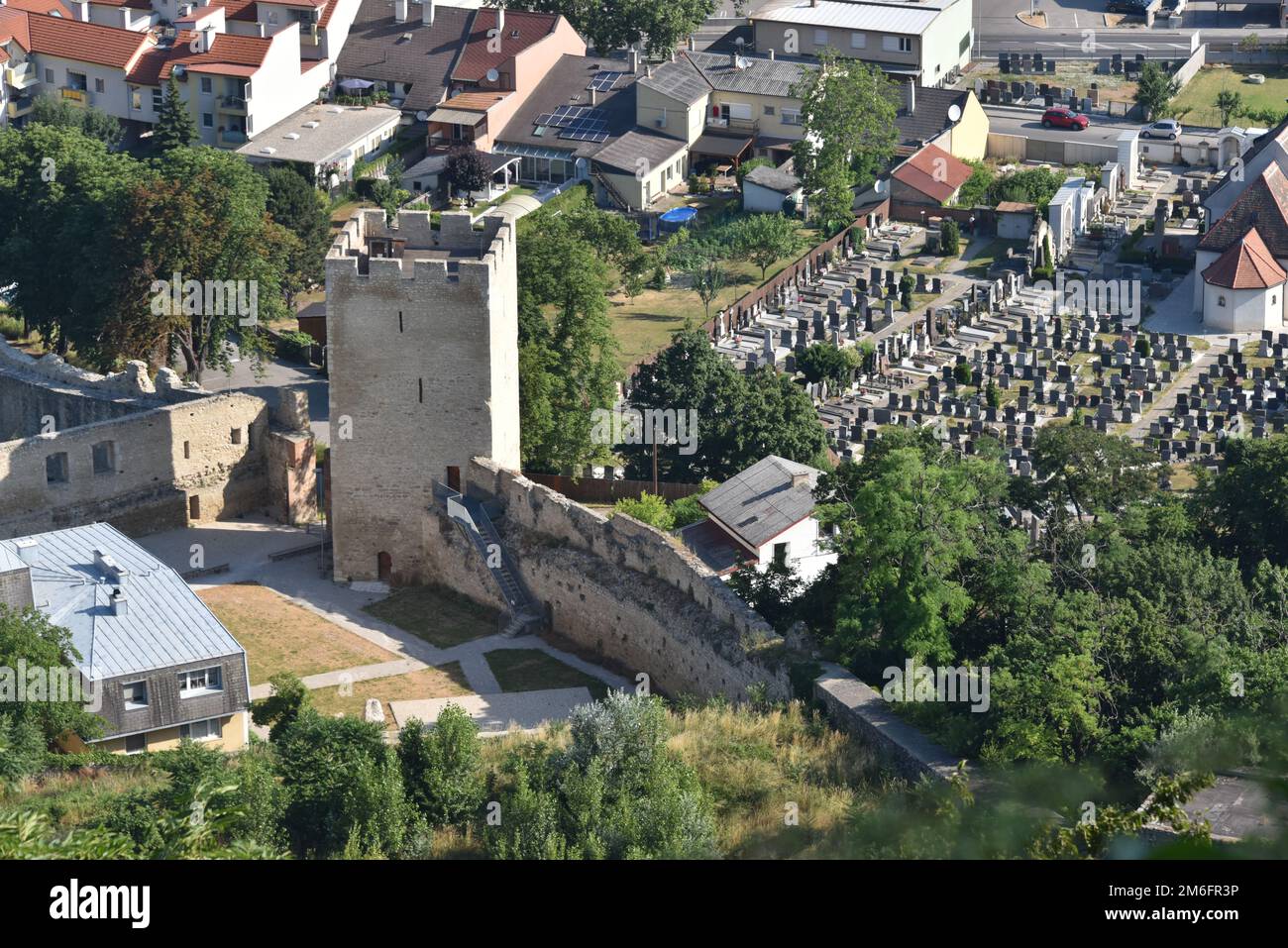 Medieval defending buildings in Hainburg Austria Stock Photo - Alamy