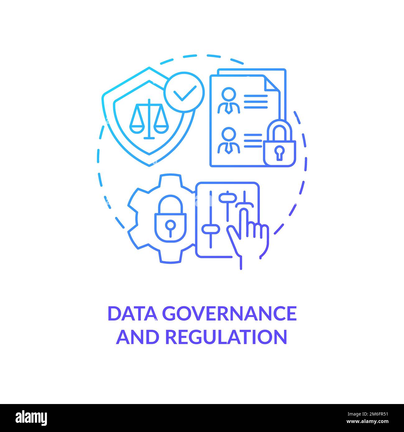 Data governance and regulation blue gradient concept icon Stock Vector ... Data governance and regulation blue gradient concept icon Stock Vector ...