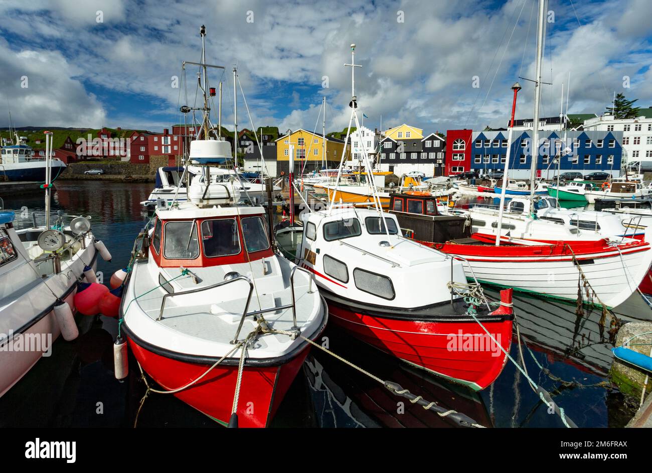 Ships in the harbor Stock Photo - Alamy