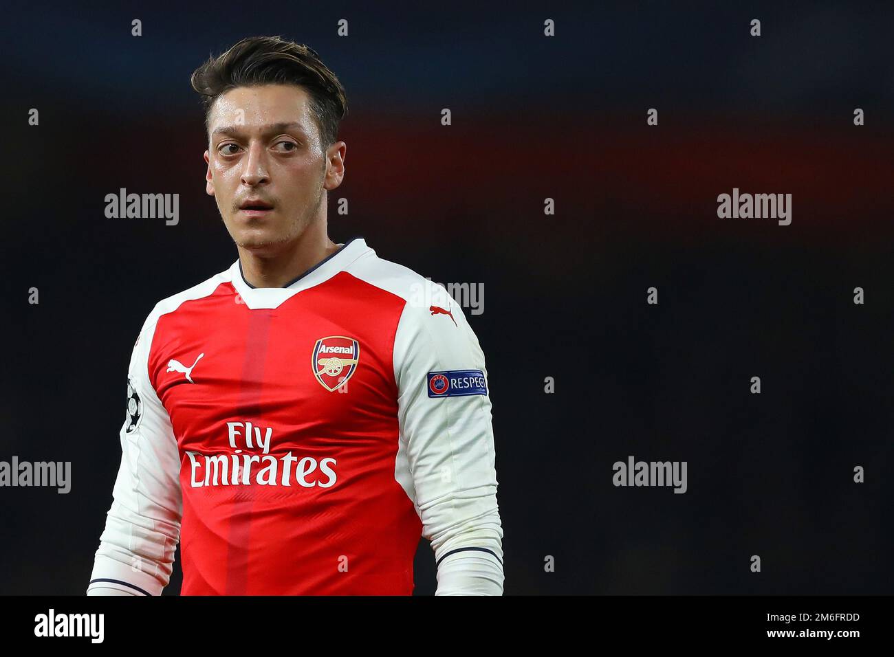Mesut Ozil of Arsenal - Arsenal v Paris Saint-Germain, UEFA Champions ...