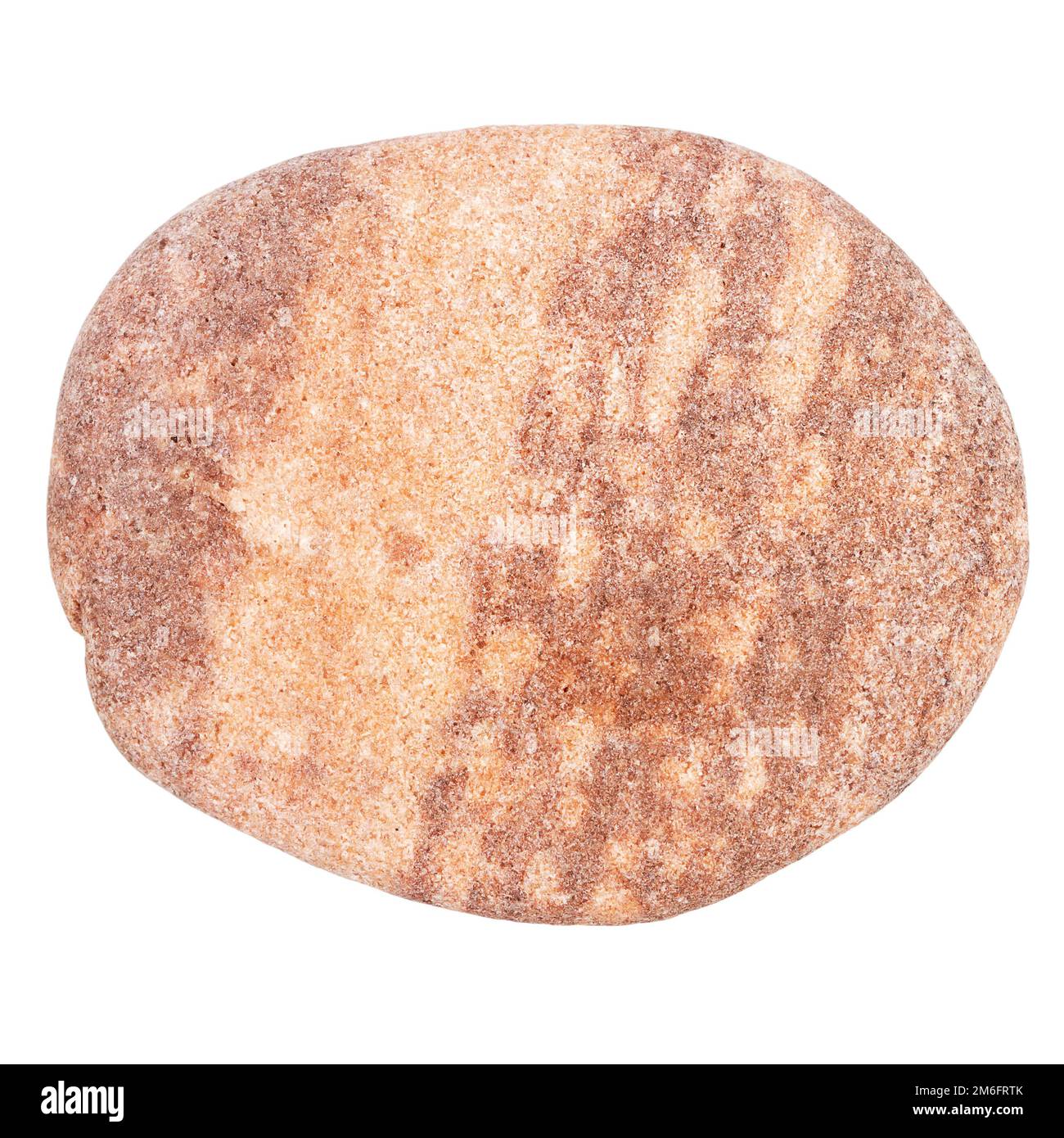 Top view of single red pebble isolated on white background Stock Photo ...