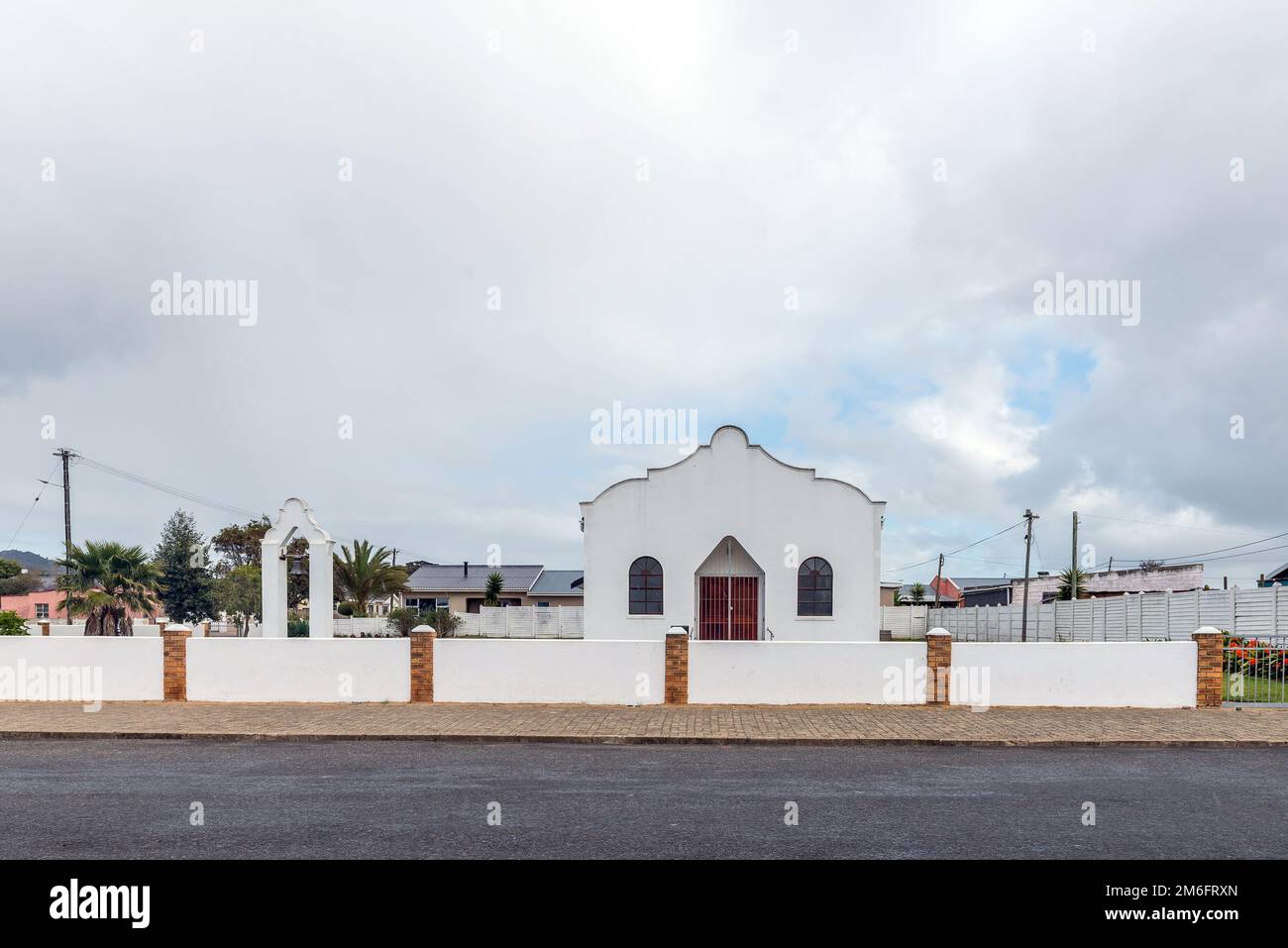 Bredasdorp, South Africa - Sep 23, 2022: A street scene, with the ...
