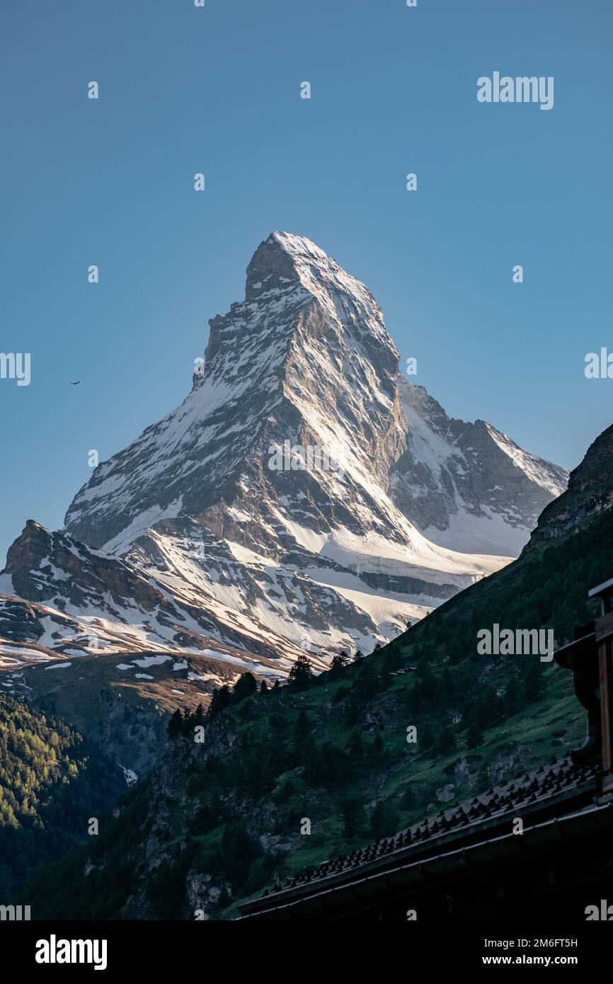 The Mighty and Beautiful Matterhorn Peak, View from Zermatt - The ...