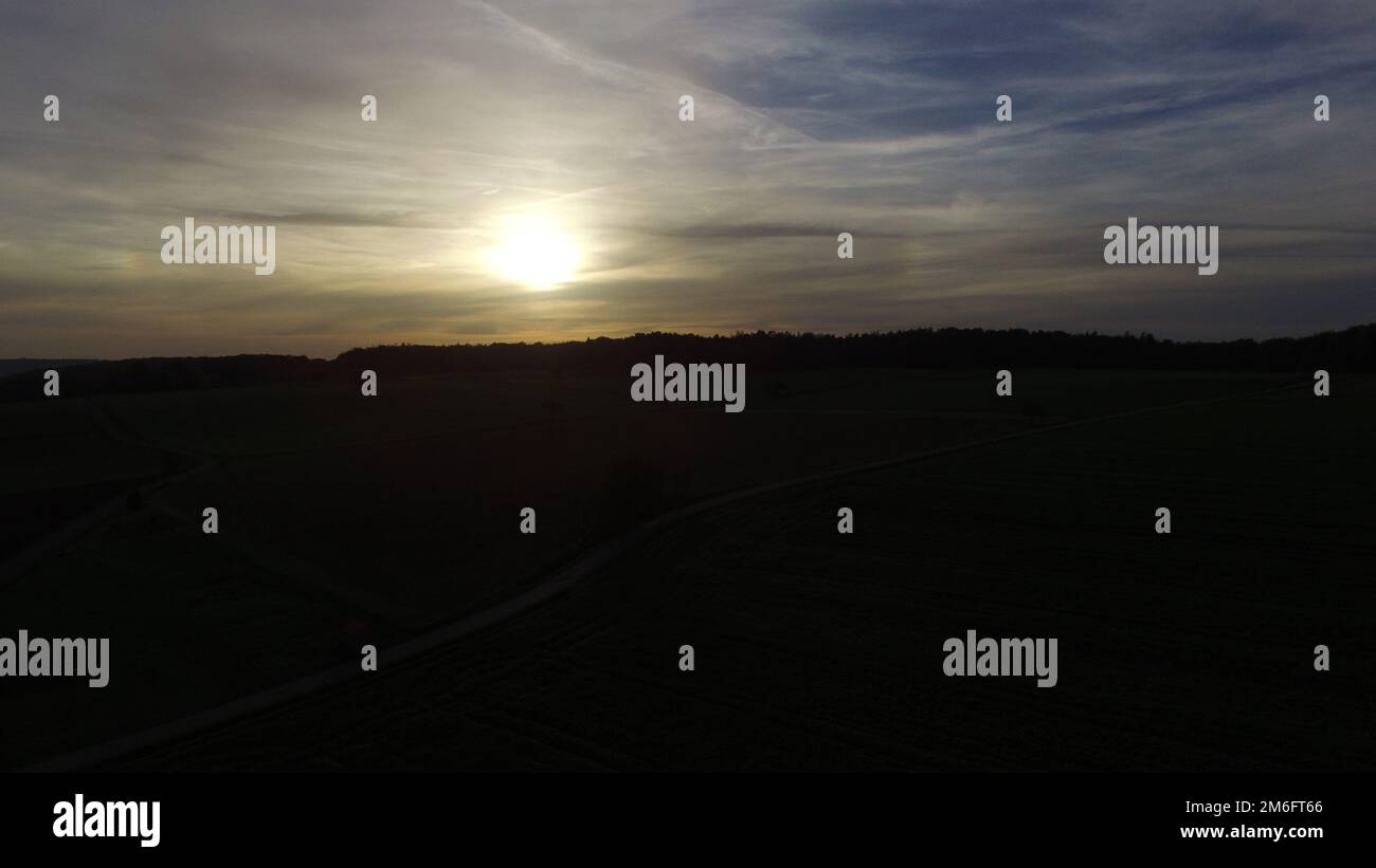 Arial sunset hi-res stock photography and images - Alamy
