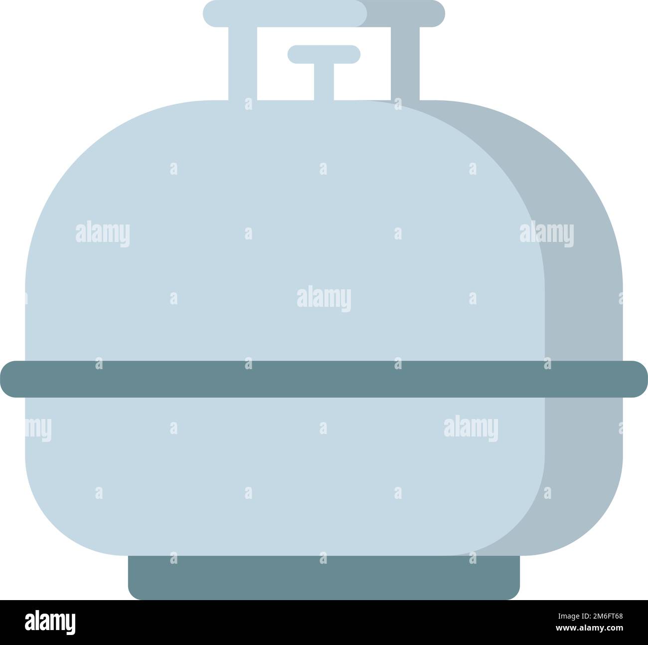 Flat design propane gas cylinder icon. Gas fuel for domestic use ...