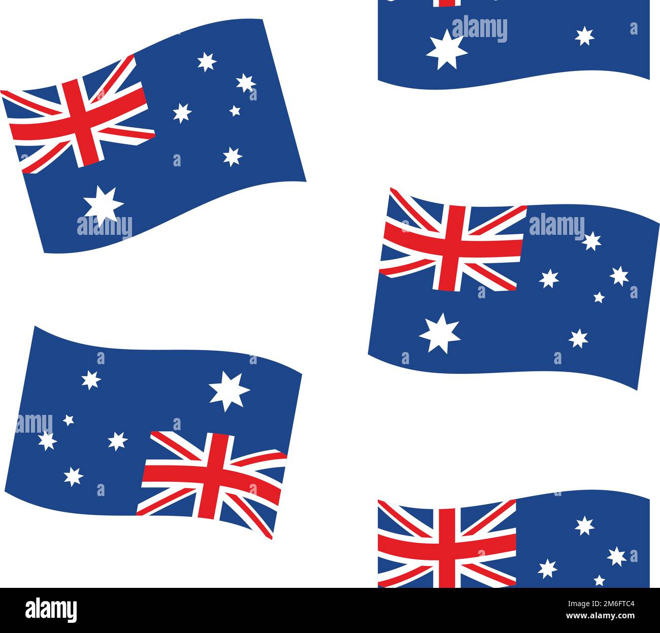 Vector seamless pattern of waving Australian flag Stock Vector Image ...