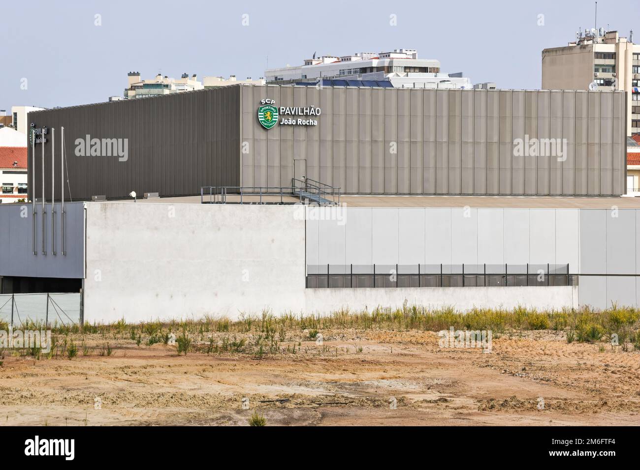 The Pavilhao Joao Rocha from Sporting Club of Portugal in Lisbon Stock ...