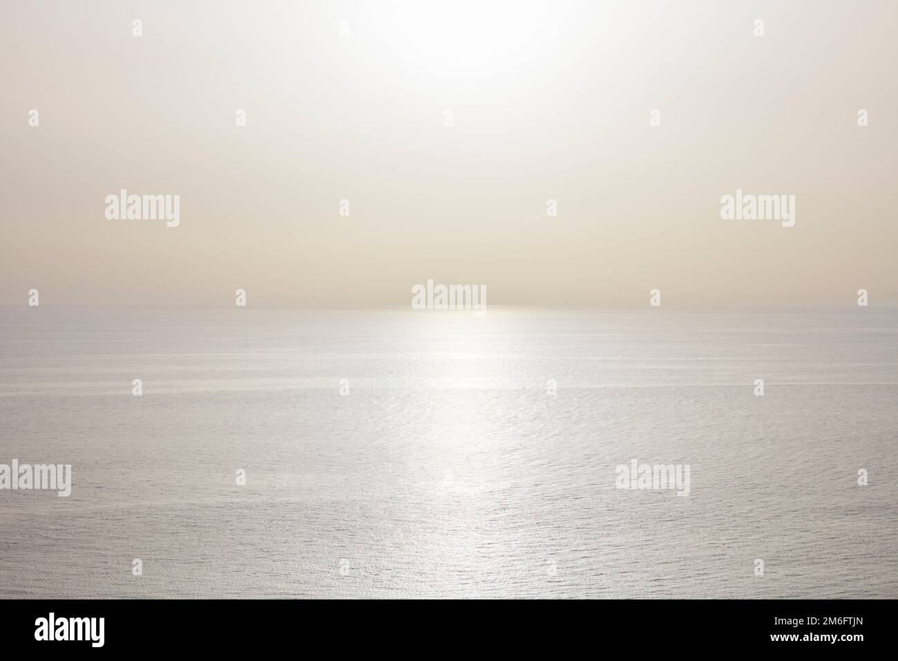 Misty light over the aegean sea Stock Photo - Alamy
