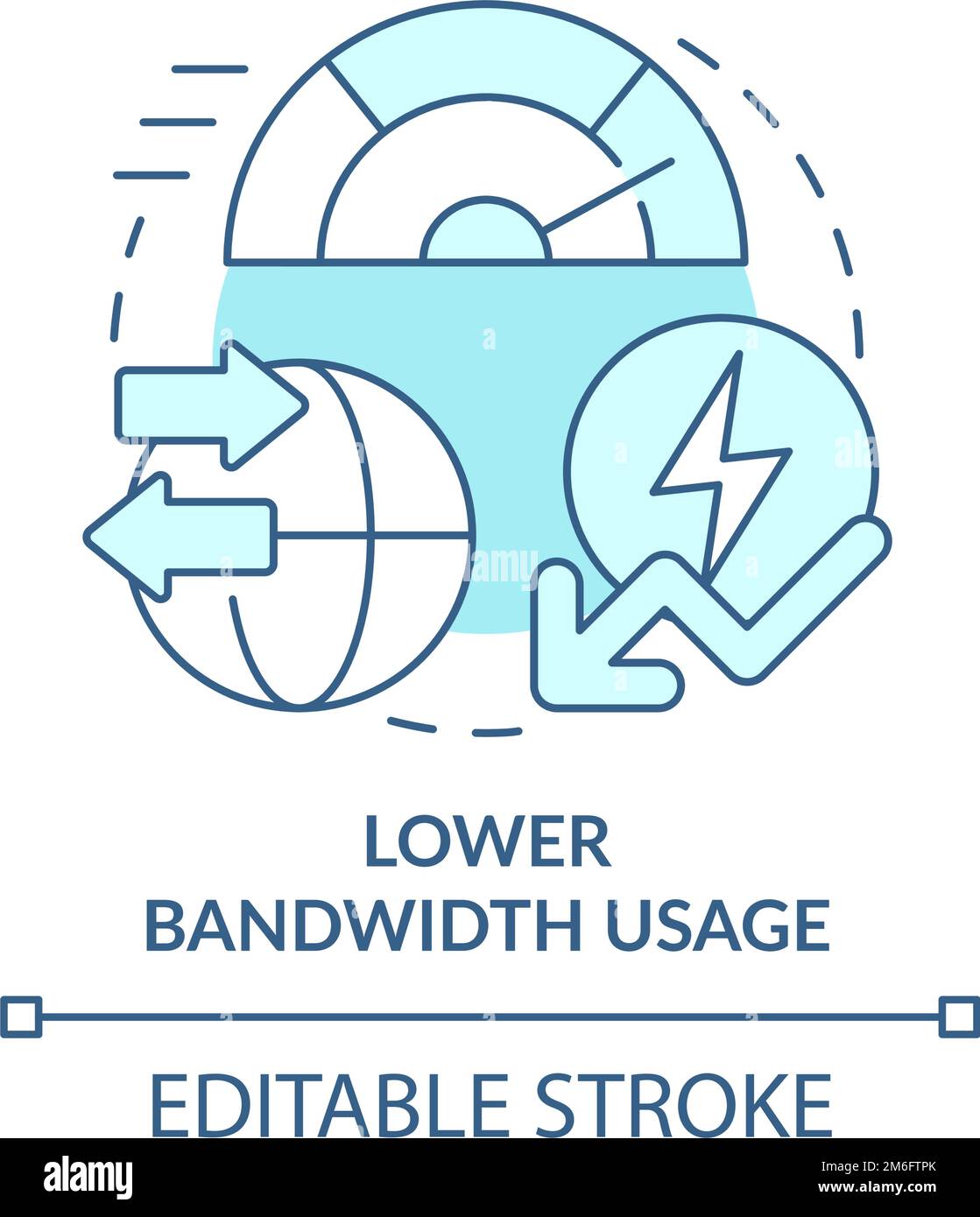 Lower bandwidth usage turquoise concept icon Stock Vector Image & Art ... Lower bandwidth usage turquoise concept icon Stock Vector Image & Art ...