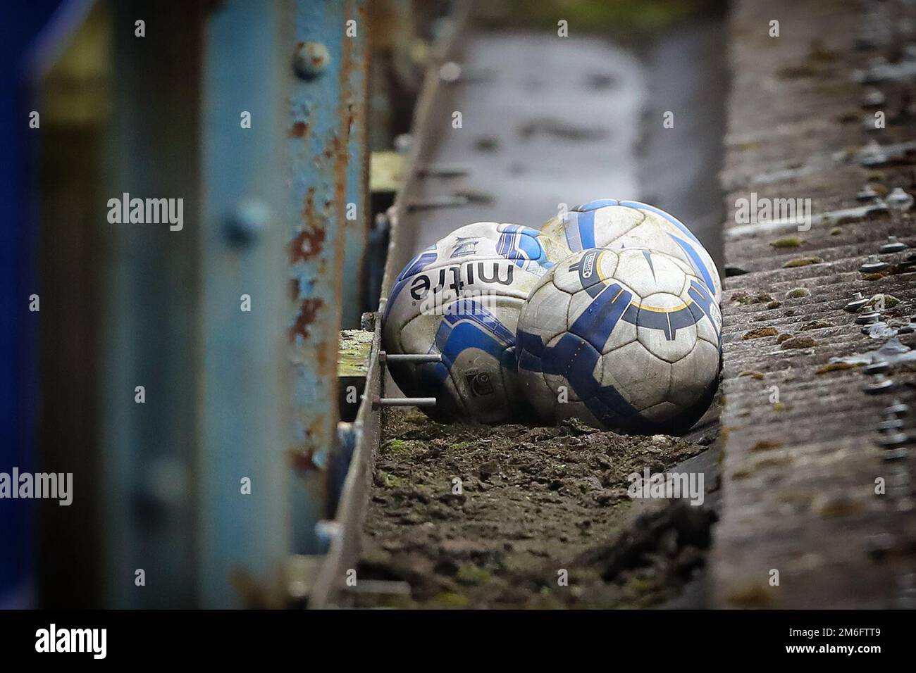 Premier league match ball on a stand hi-res stock photography and ...