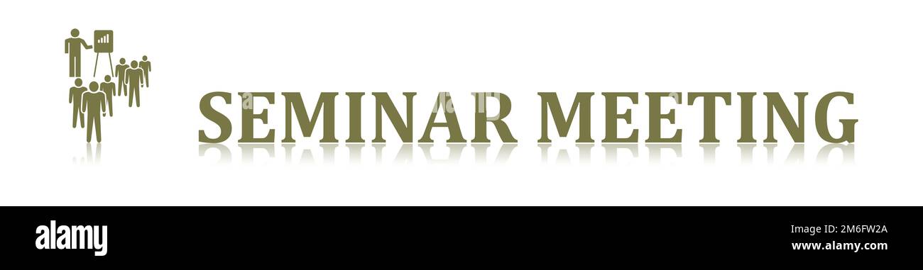 Illustration of a seminar meeting concept Stock Photo - Alamy