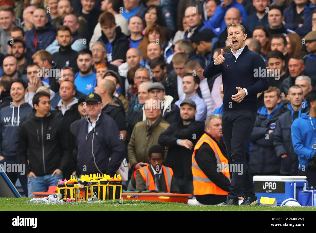 Manager of Birmingham City, Gary Rowett - Birmingham City v Aston Villa ...