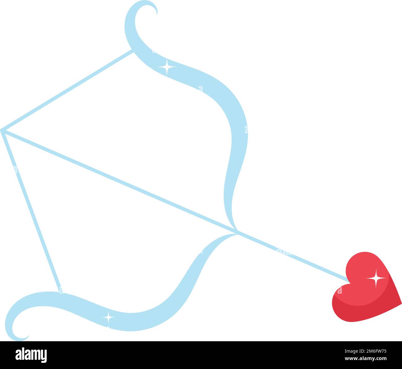 cupid bow and arrow Stock Vector Image & Art - Alamy