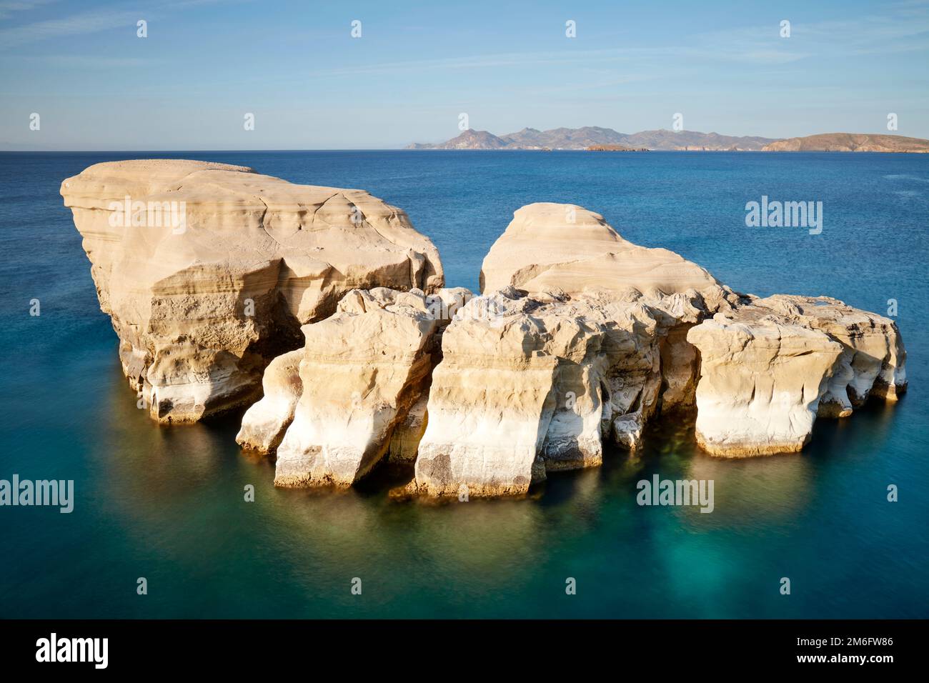 Sarakiniko milos rock formation hi-res stock photography and images - Alamy