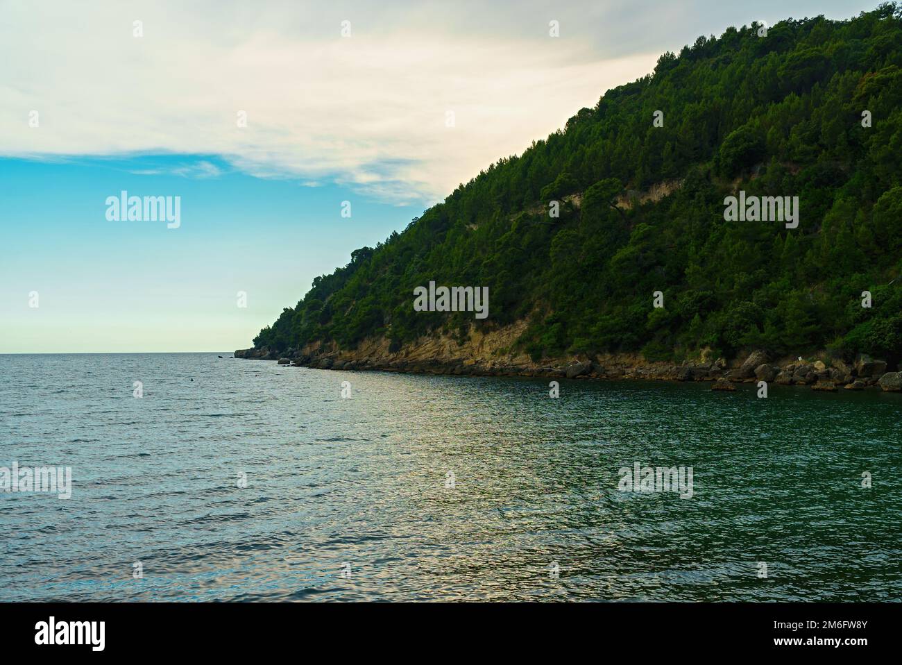 Sassolini beach coastline in Minturno, Italy Stock Photo - Alamy