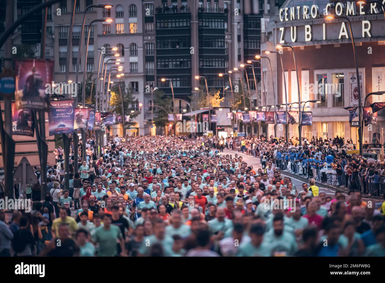 Bilbao night marathon hi-res stock photography and images - Alamy