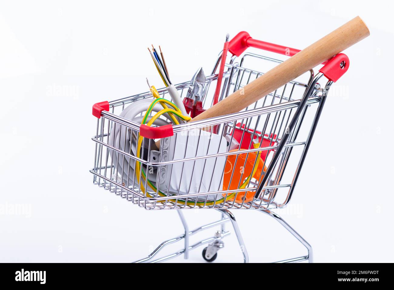 The photo shows a shopping cart Stock Photo - Alamy