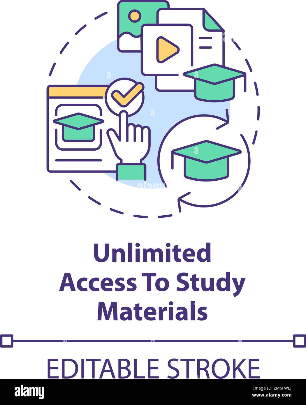Digital study materials Stock Vector Images - Alamy