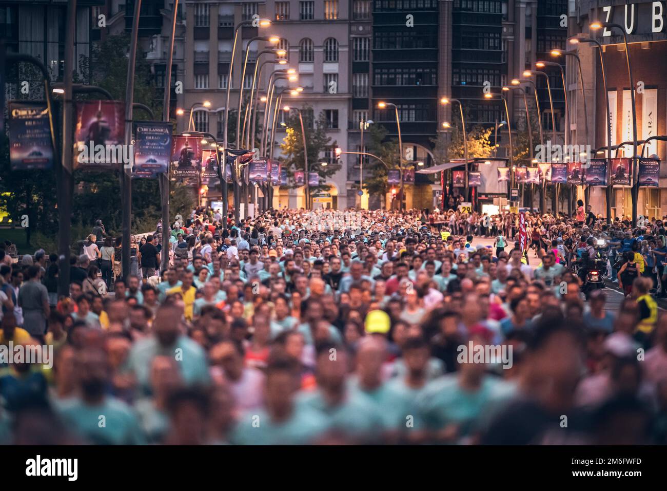 Bilbao night marathon hi-res stock photography and images - Alamy