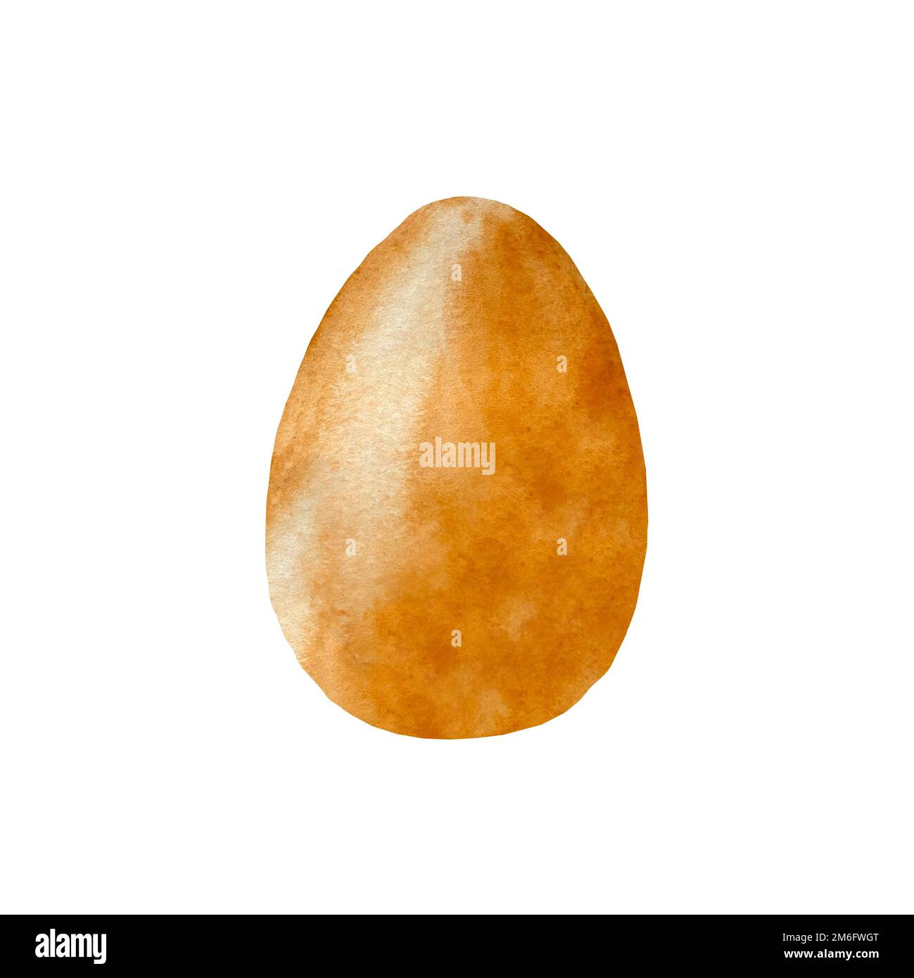 Easter egg orange sketch a watercolor illustration Stock Photo - Alamy