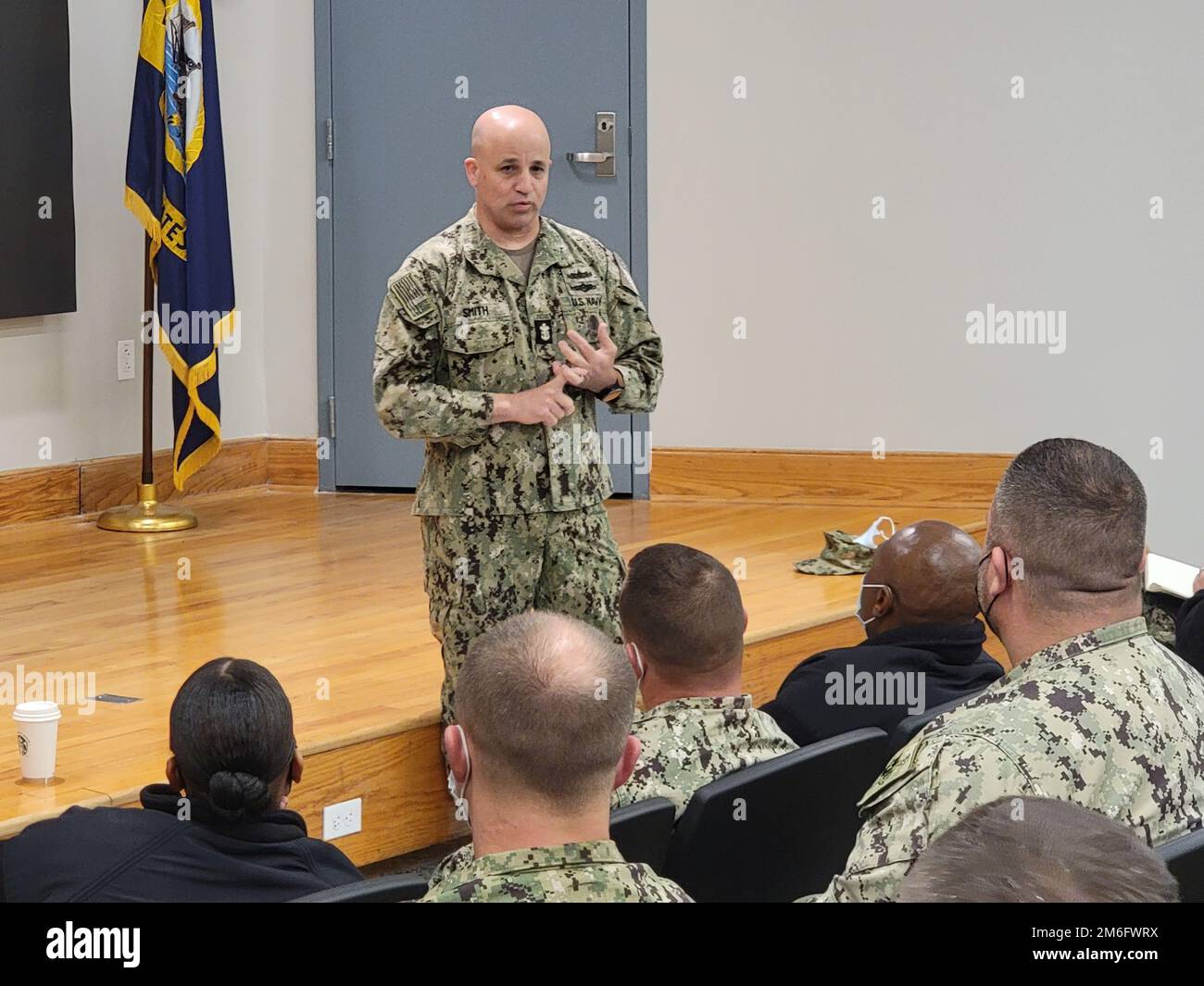 Master Chief Petty Officer of the Navy Russell Smith visited with the ...