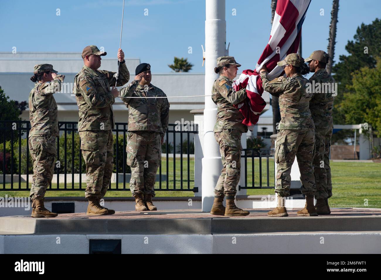 Space Launch Delta 30 leadership along with Airmen and Guardians from ...