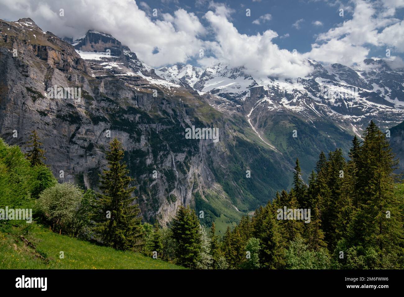 Aerial view small alpine village hi-res stock photography and images ...
