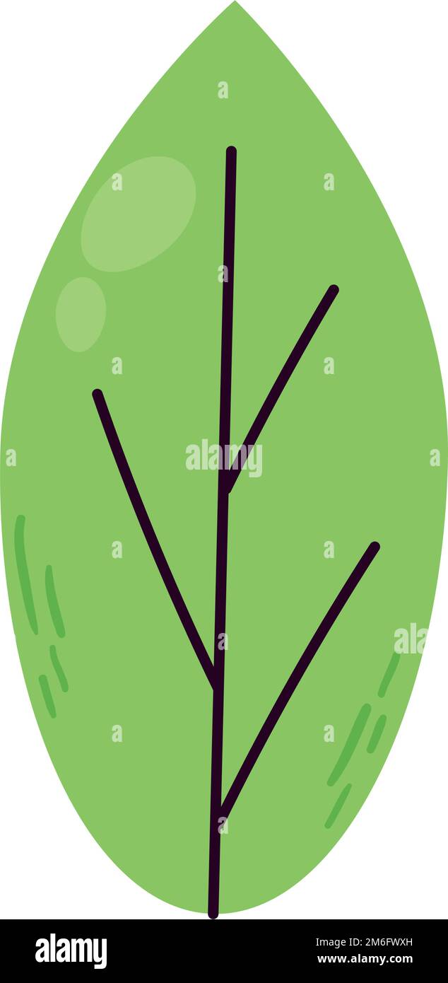 green leaf icon Stock Vector Image & Art - Alamy