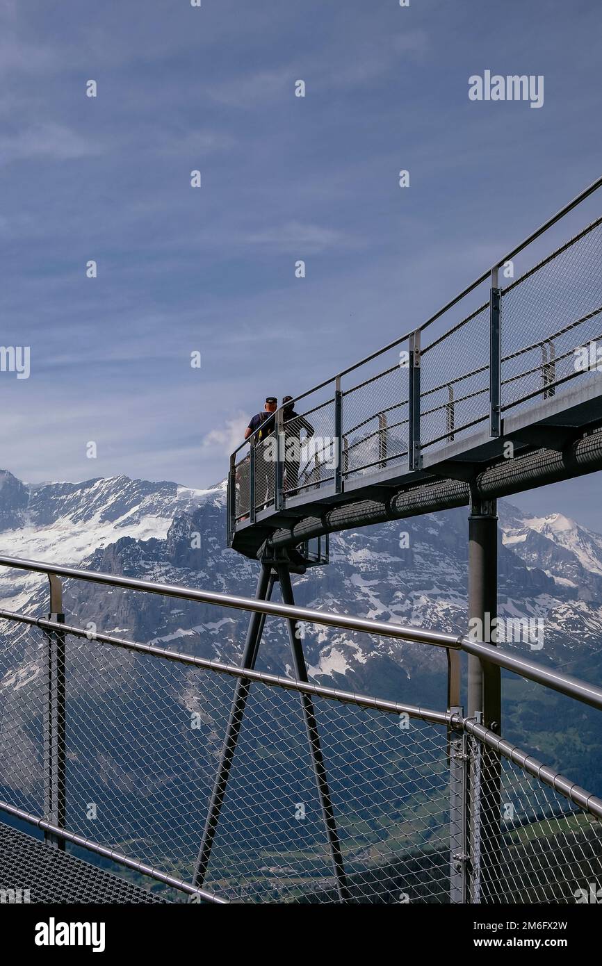 Cliff Walk, a popular viewing platform on the First mountain in ...