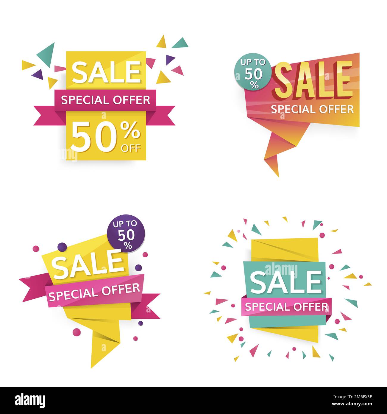Shop advertisement vector vectors Cut Out Stock Images & Pictures - Alamy