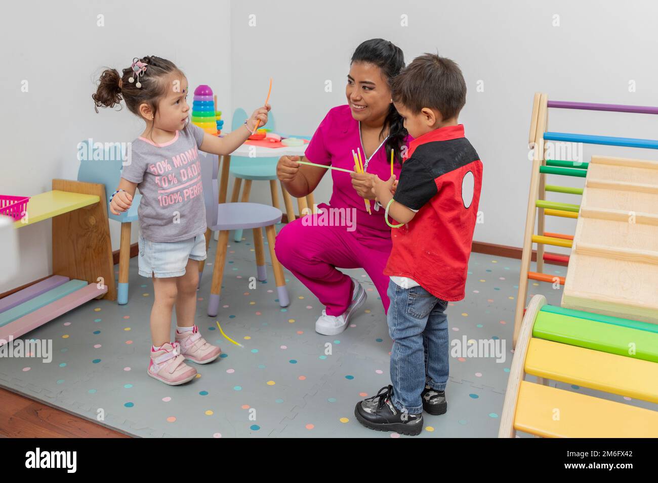 Doctor children game kindergarten hi-res stock photography and images ...