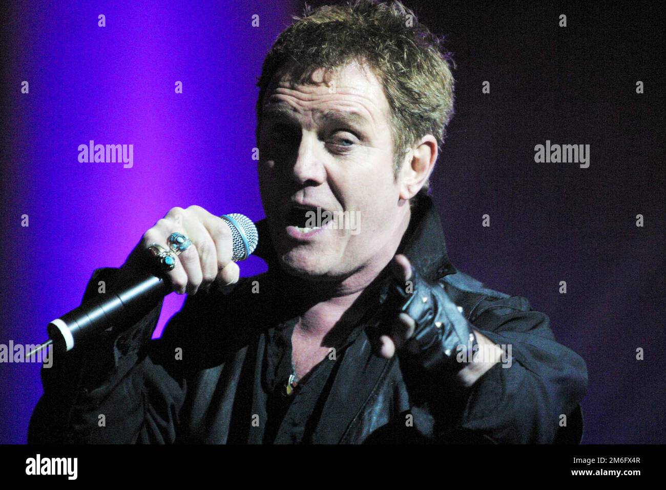 Glasgow, Scotland, UK. Alvin Stardust photographed in concert at a ...