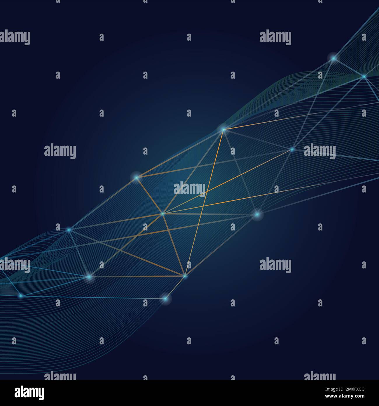 Blue network futuristic technology background vector Stock Vector Image ...