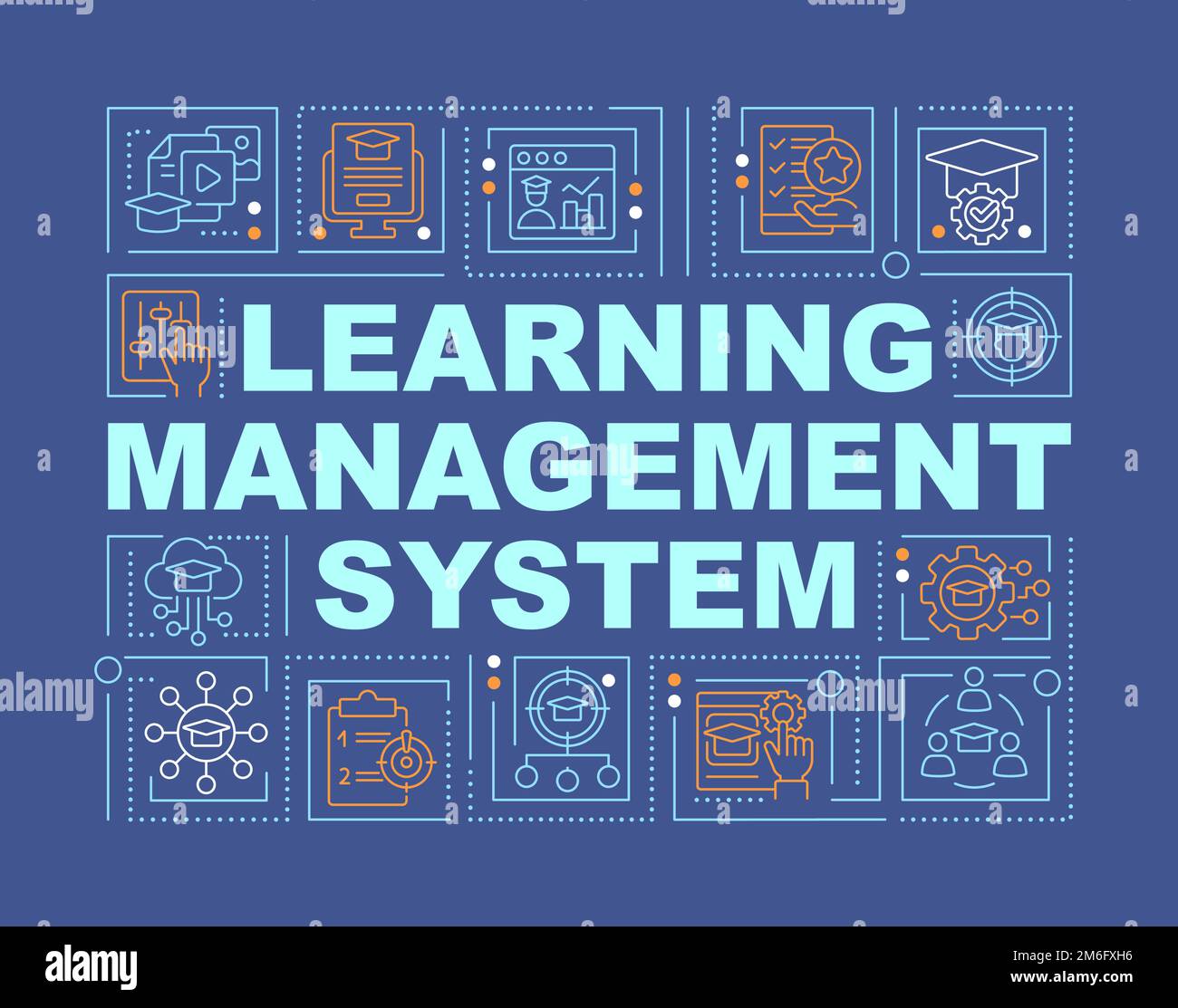 Learning management system word concepts blue banner Stock Vector Image ... Learning management system word concepts blue banner Stock Vector Image ...