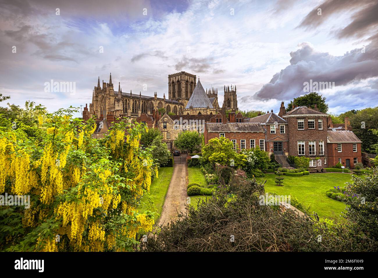 York - May 23 2022: Medieval old town of York in Yorkshire, England ...