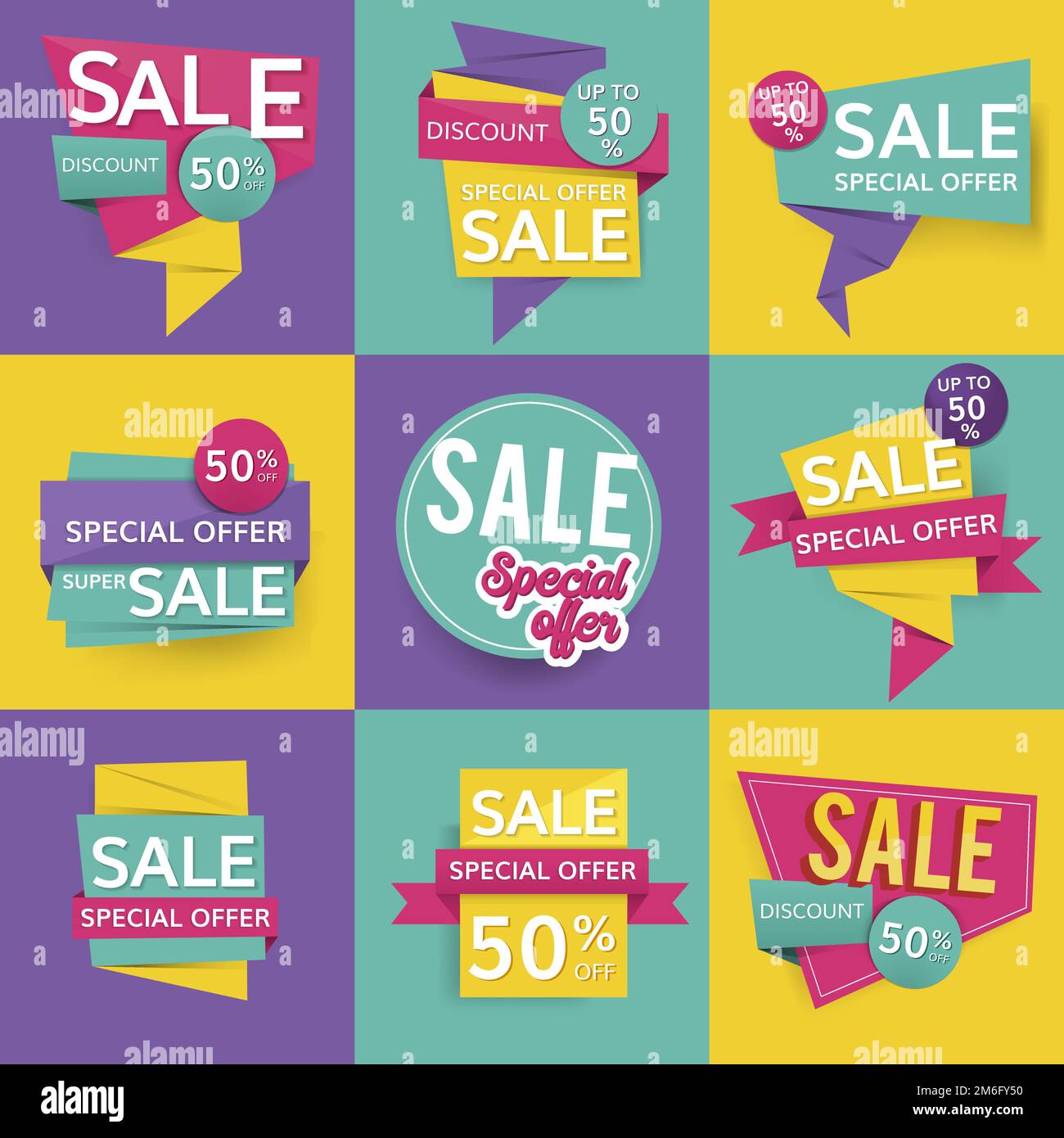 Shop sale and promotion advertisement badges vector set Stock Vector ...