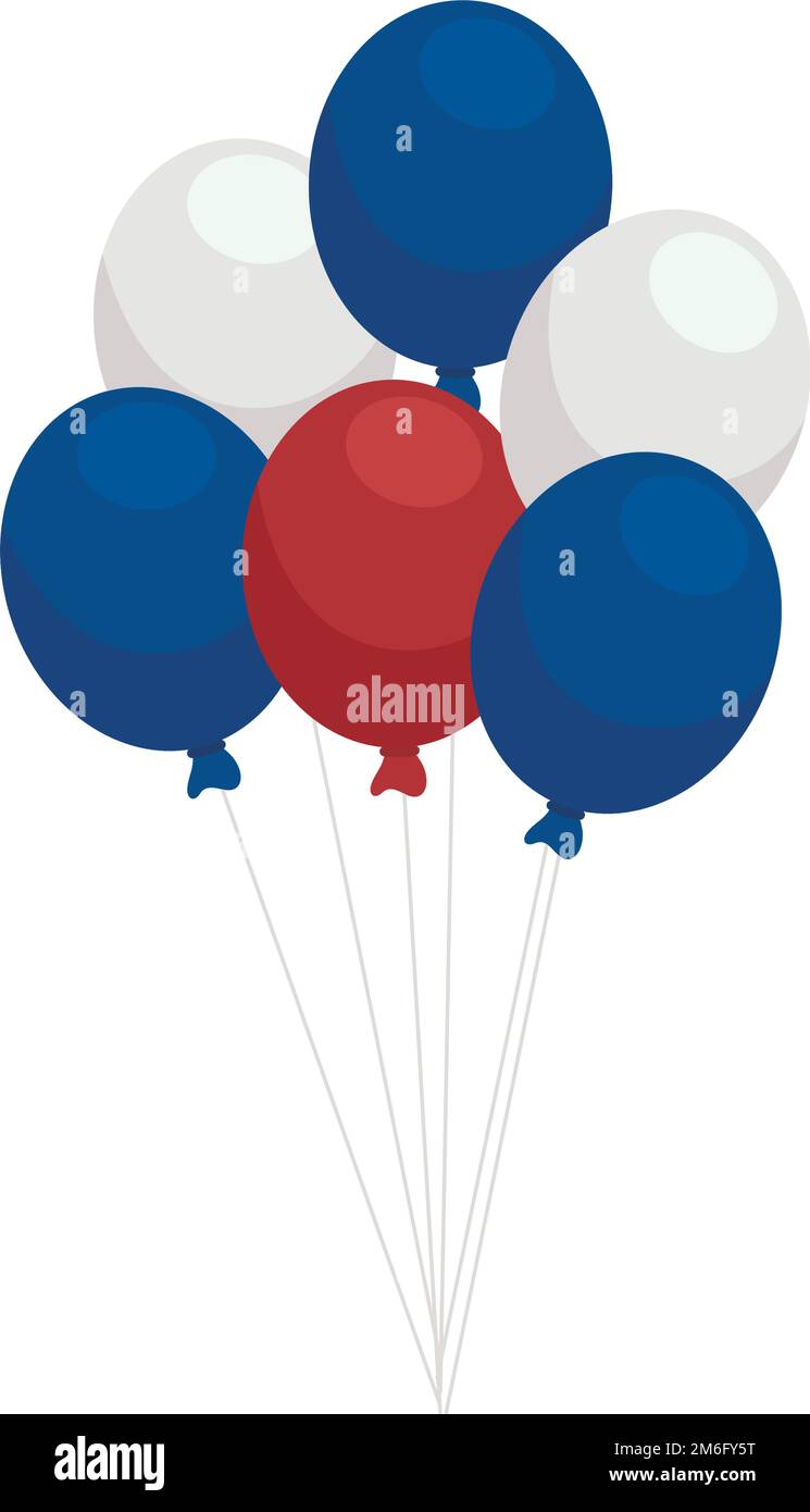 usa flag balloons Stock Vector Image & Art - Alamy