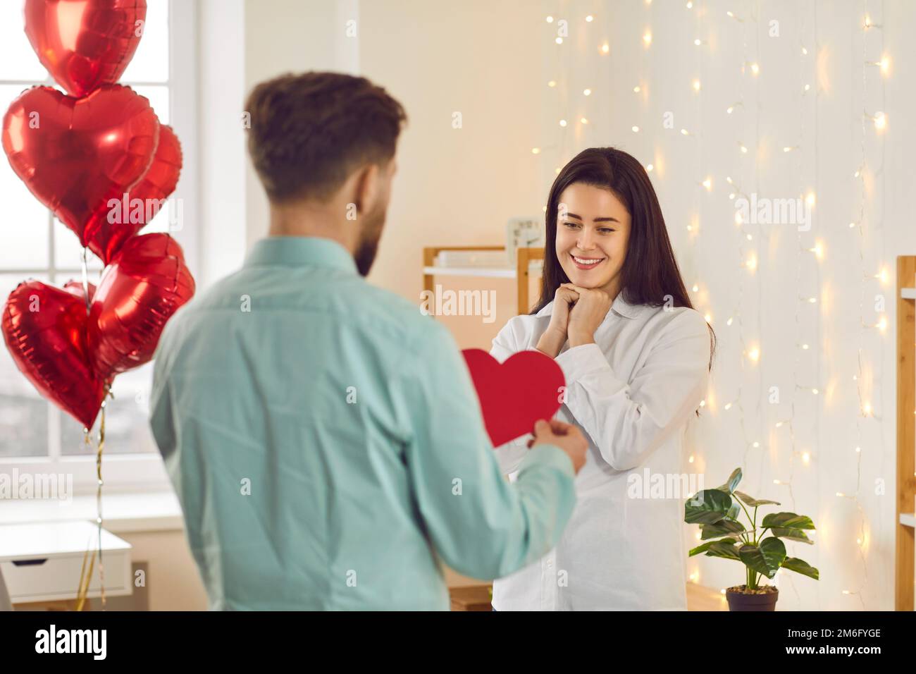Man giving heart hi-res stock photography and images - Alamy