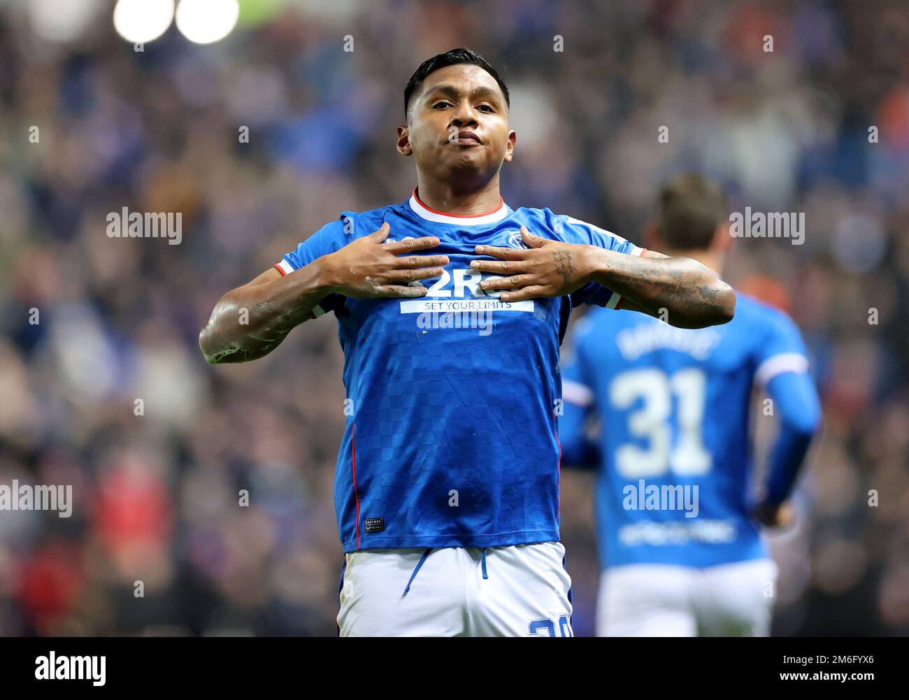 File photo dated 28-12-2022 of Rangers' Alfredo Morelos. Kris Boyd ... File photo dated 28-12-2022 of Rangers' Alfredo Morelos. Kris Boyd ...
