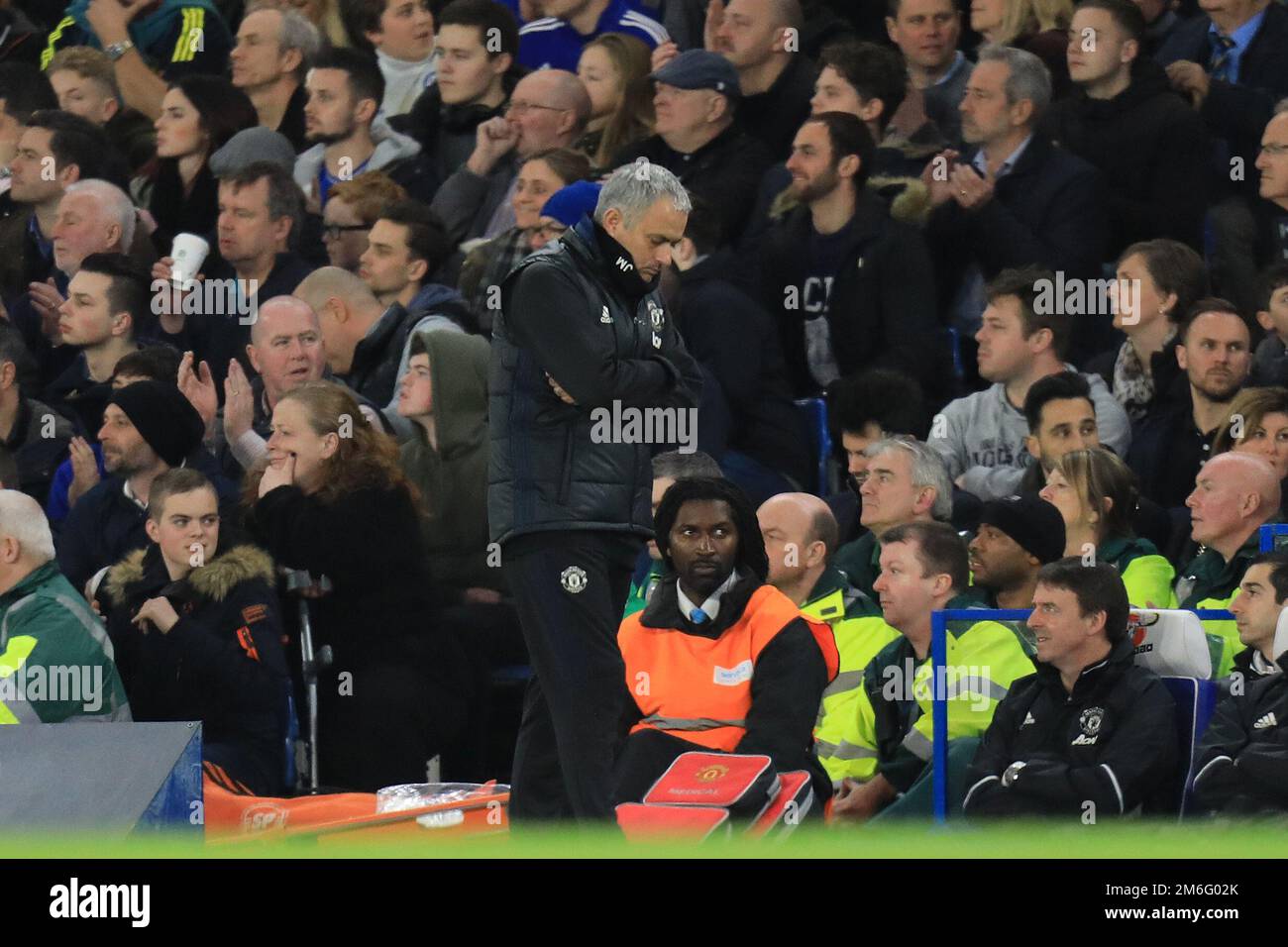 A dejected Manchester United Manager Jose Mourinho - Chelsea v ...