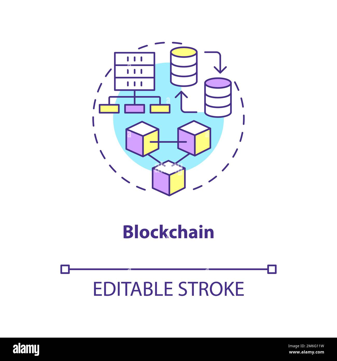 Big data analytics blockchain Cut Out Stock Images & Pictures - Alamy