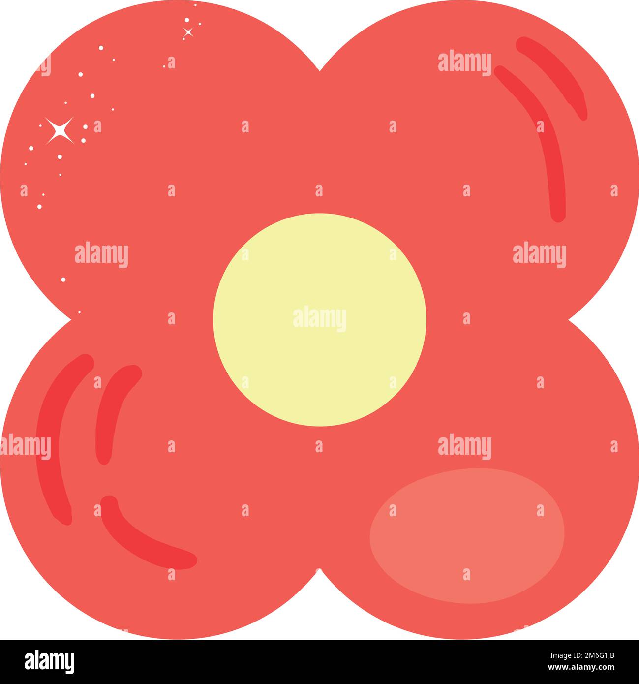 red flower icon Stock Vector Image & Art - Alamy