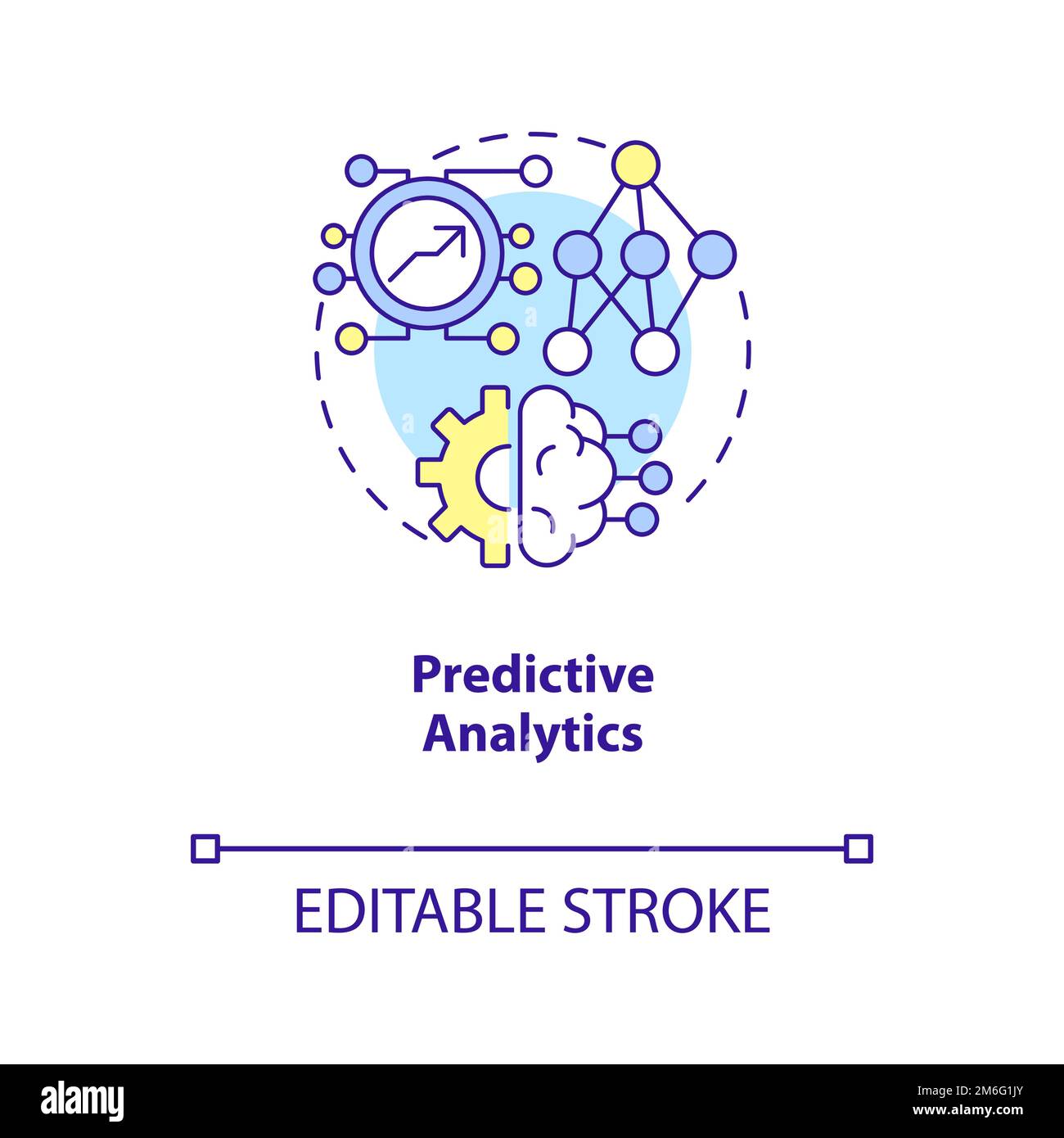 Predictive analytics concept icon Stock Vector Image & Art - Alamy
