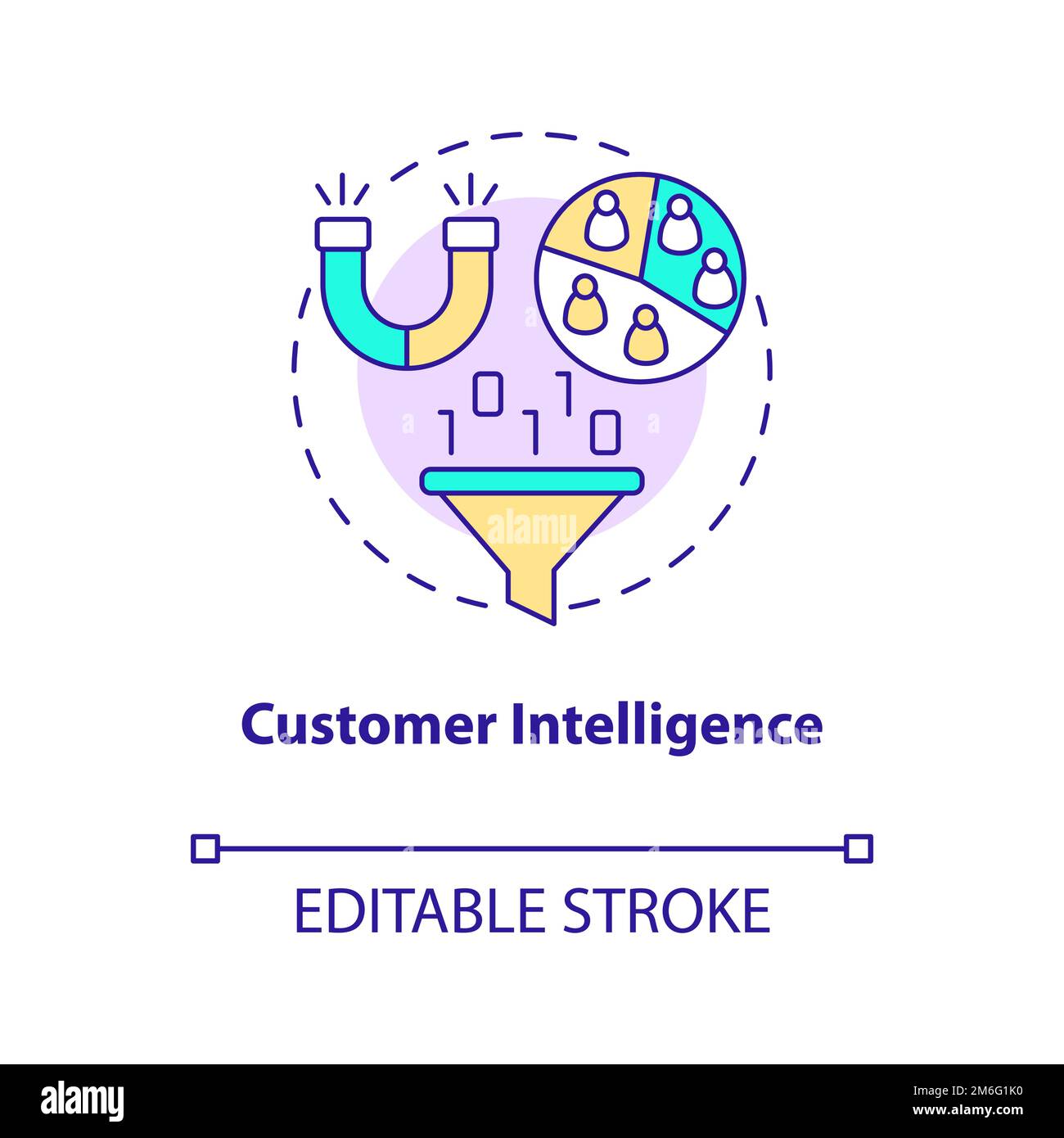 Customer intelligence concept icon Stock Vector Image & Art - Alamy