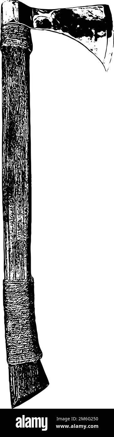 Metal axe in wooden Cut Out Stock Images & Pictures - Alamy