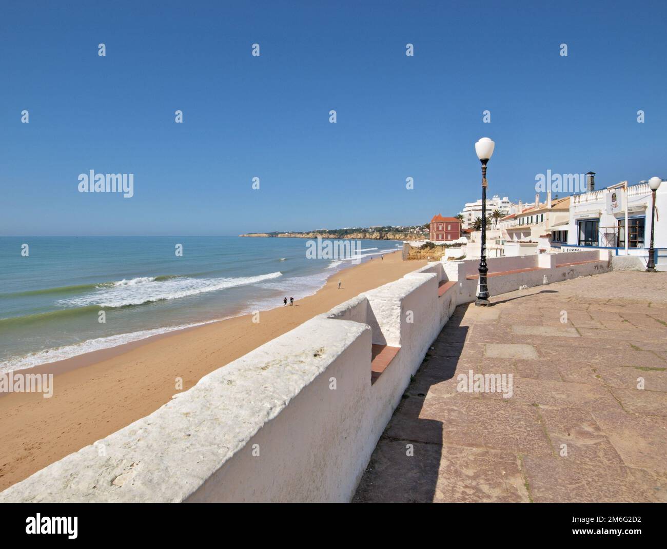 Beach promenade in Armacao de Pera, Algarve - Portugal Stock Photo - Alamy
