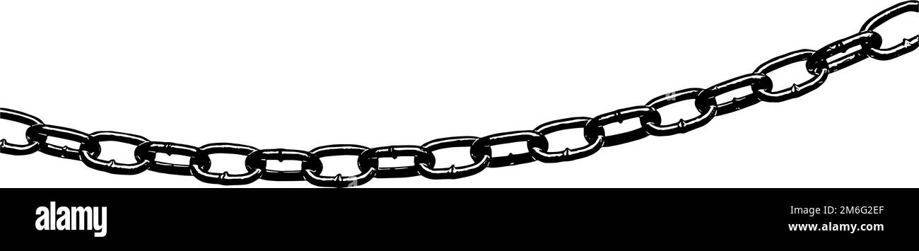 Chain links illustration in black Stock Vector Image & Art - Alamy