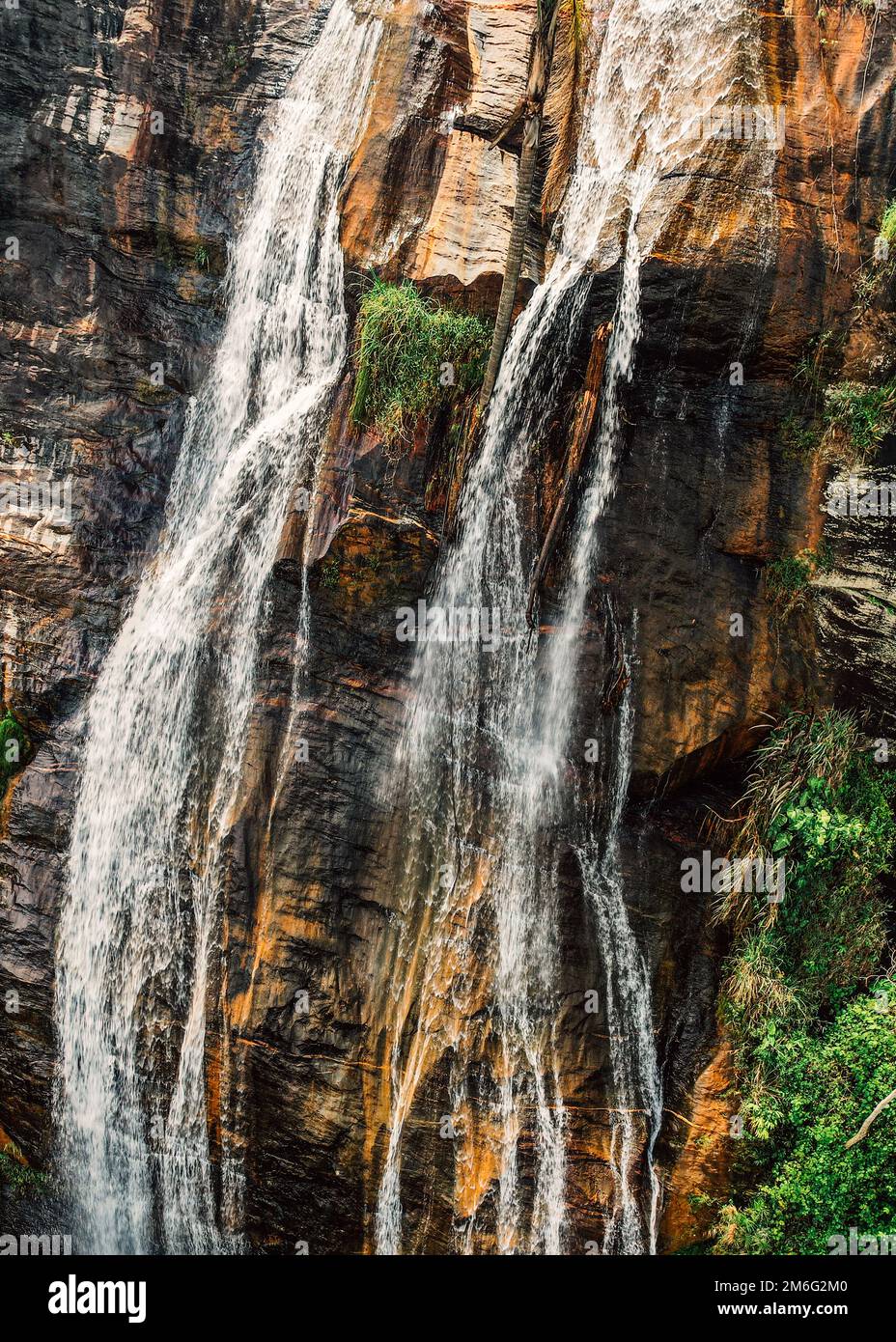 Majestic waterfall in Caparao, Minas Gerais, Brazil deep in the jungle ...
