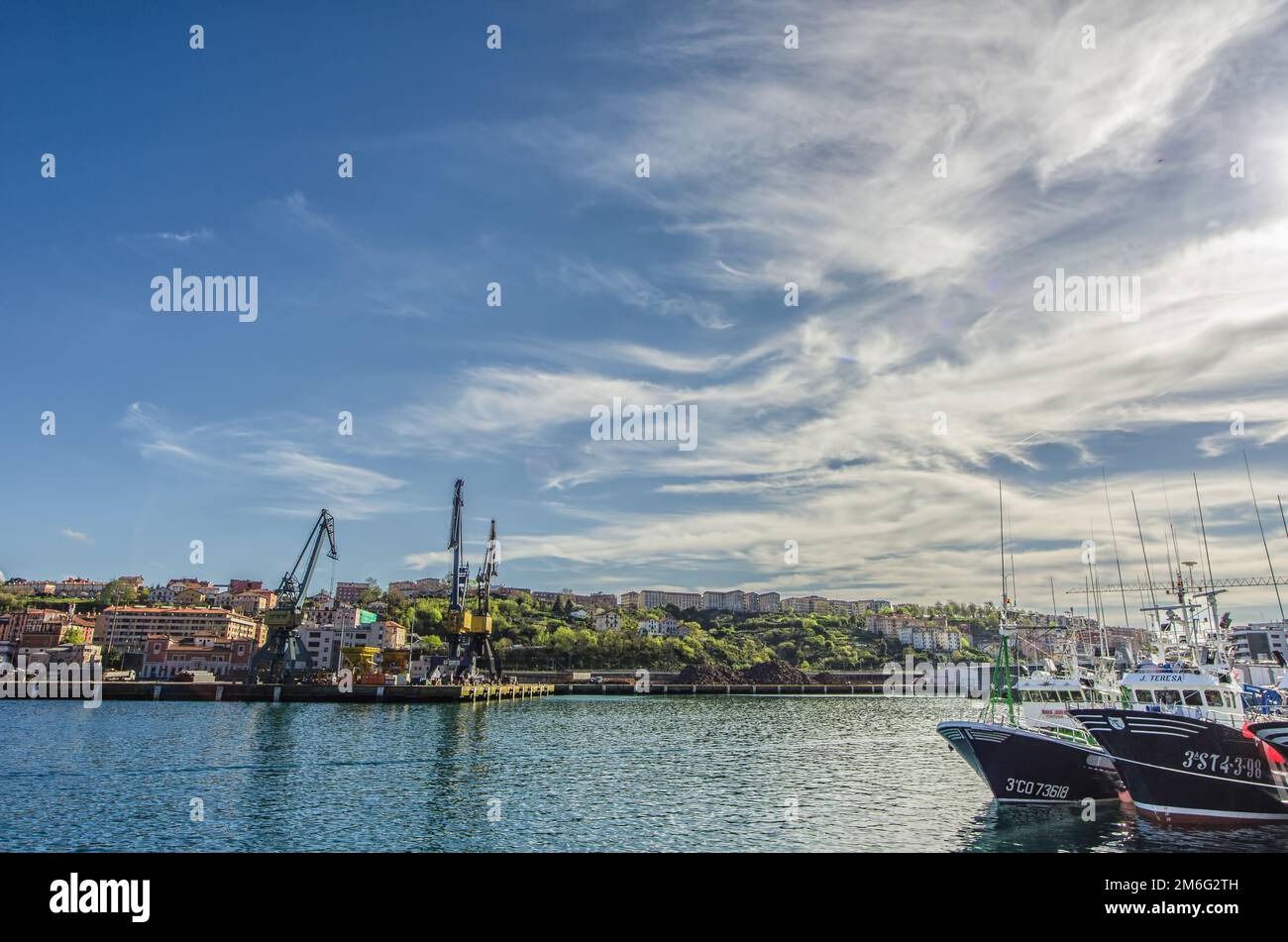 Port in Northern Spain Stock Photo - Alamy