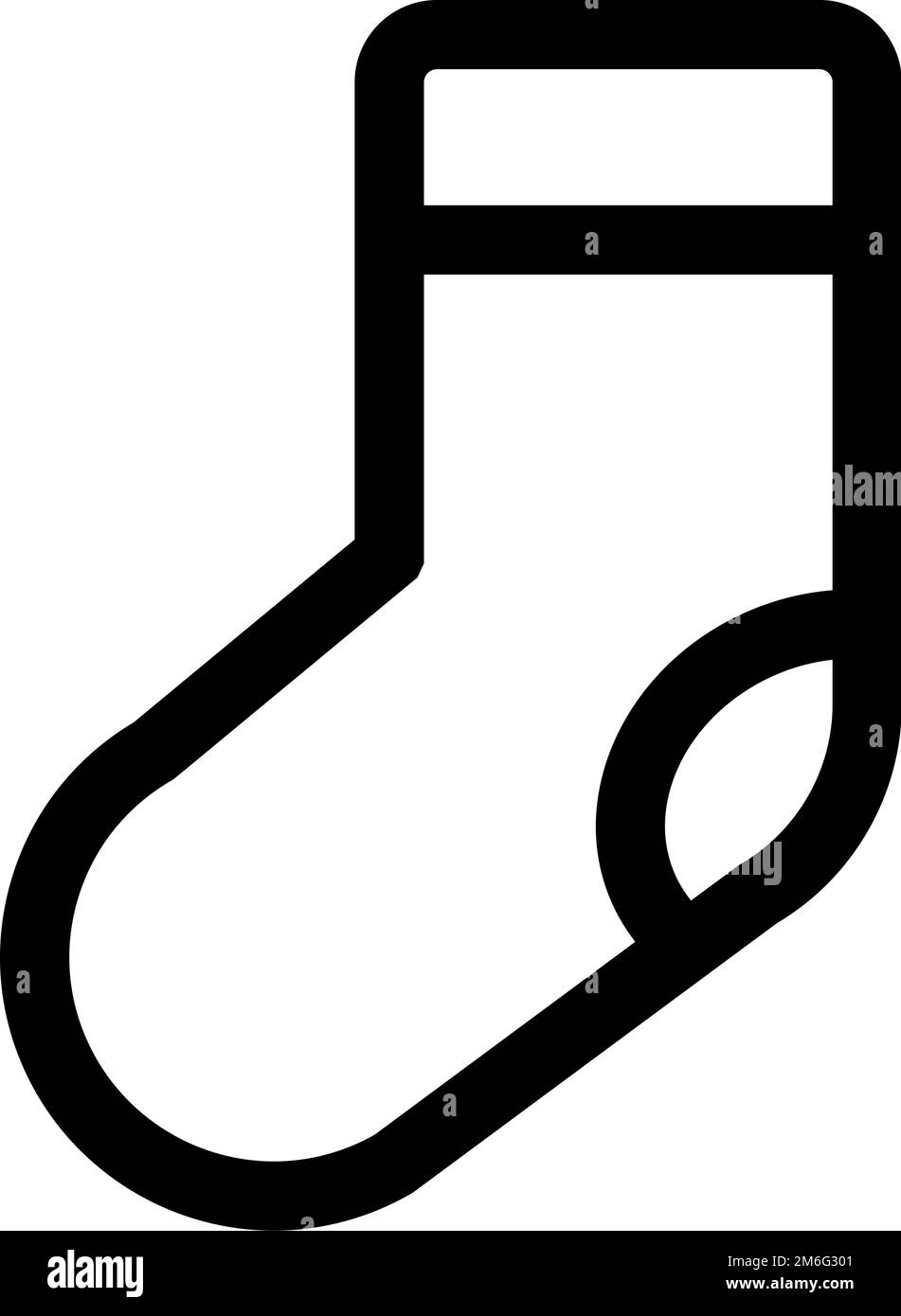 Sock Icon Fashion Item And Clothing Editable Vector Stock Vector Image And Art Alamy